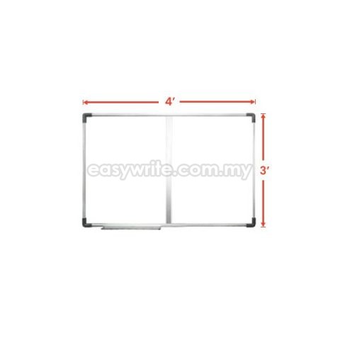 Dual Board (Magnetic Whiteboard + Soft Notice Board) – Easy Write